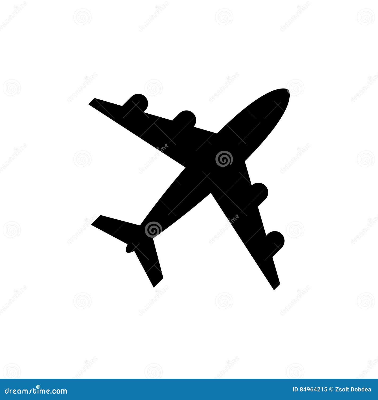 Airplane Icon Cartoon Vector | CartoonDealer.com #103291101