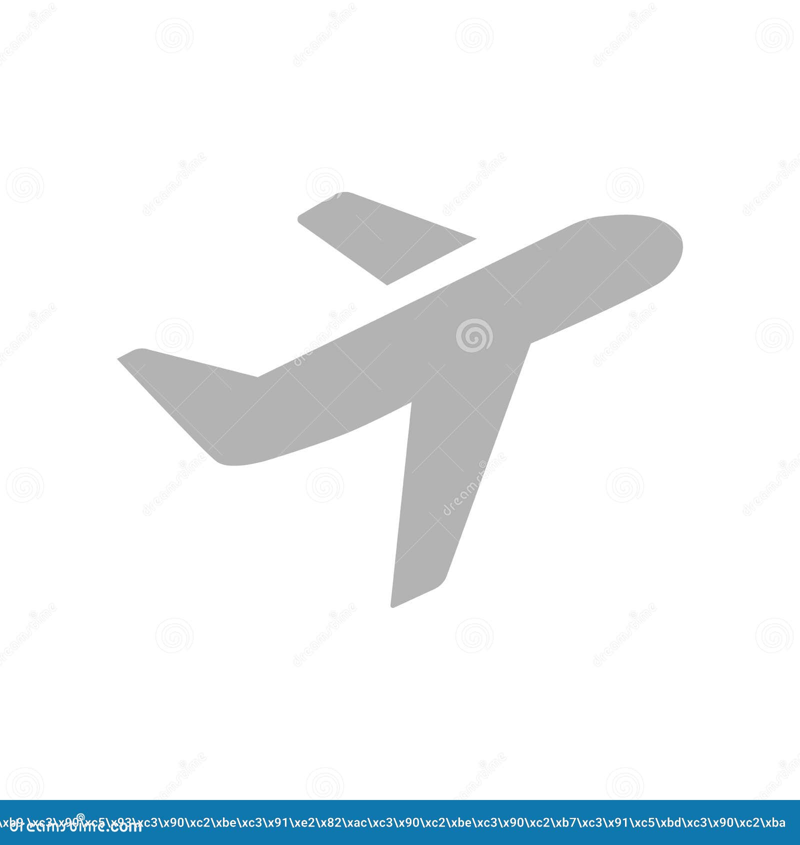 Airplane Icon on a White Background, Vector Illustration Stock Vector ...