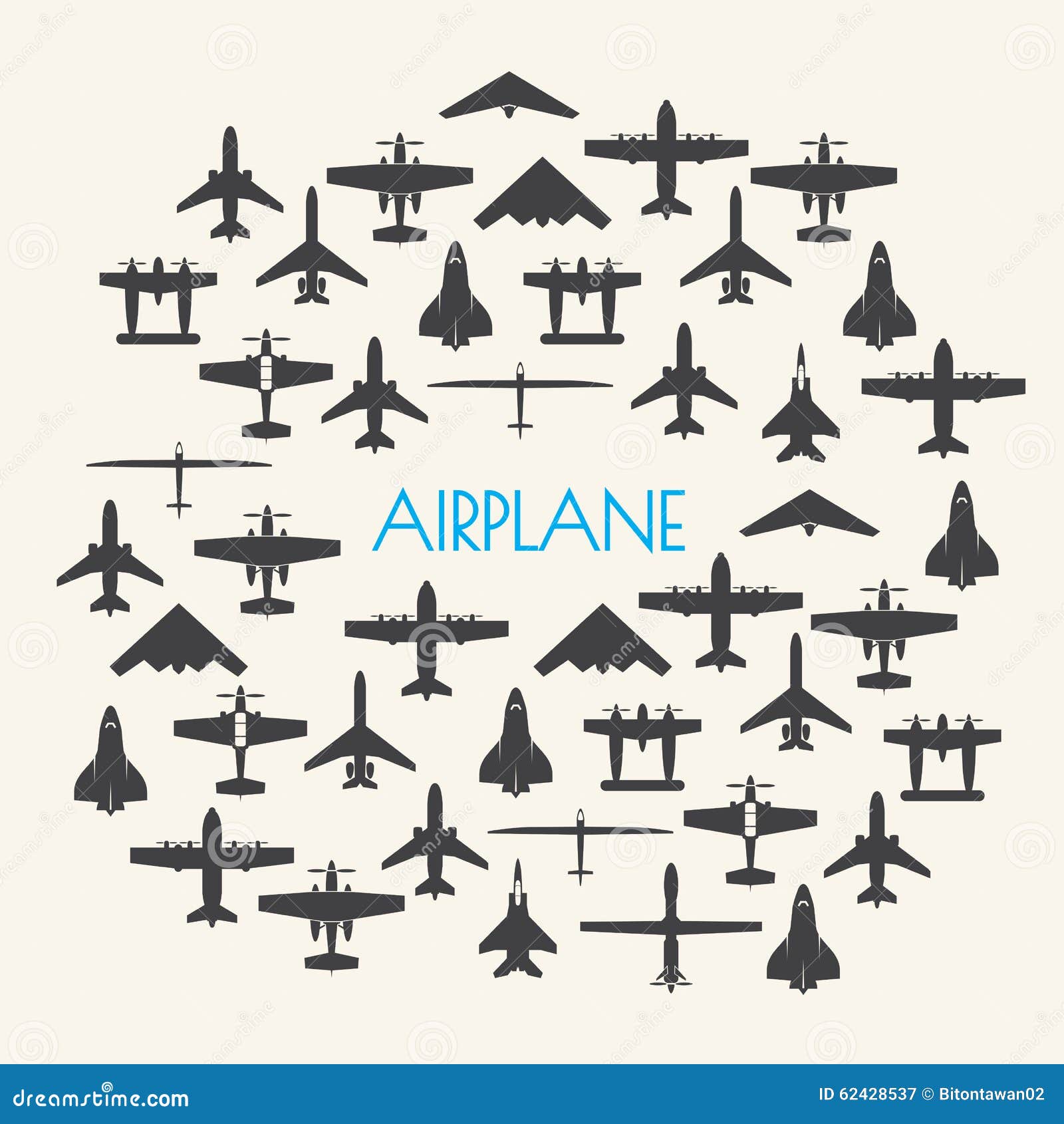Airplane Icons. World Globe Symbol. Cartoon Vector | CartoonDealer.com ...
