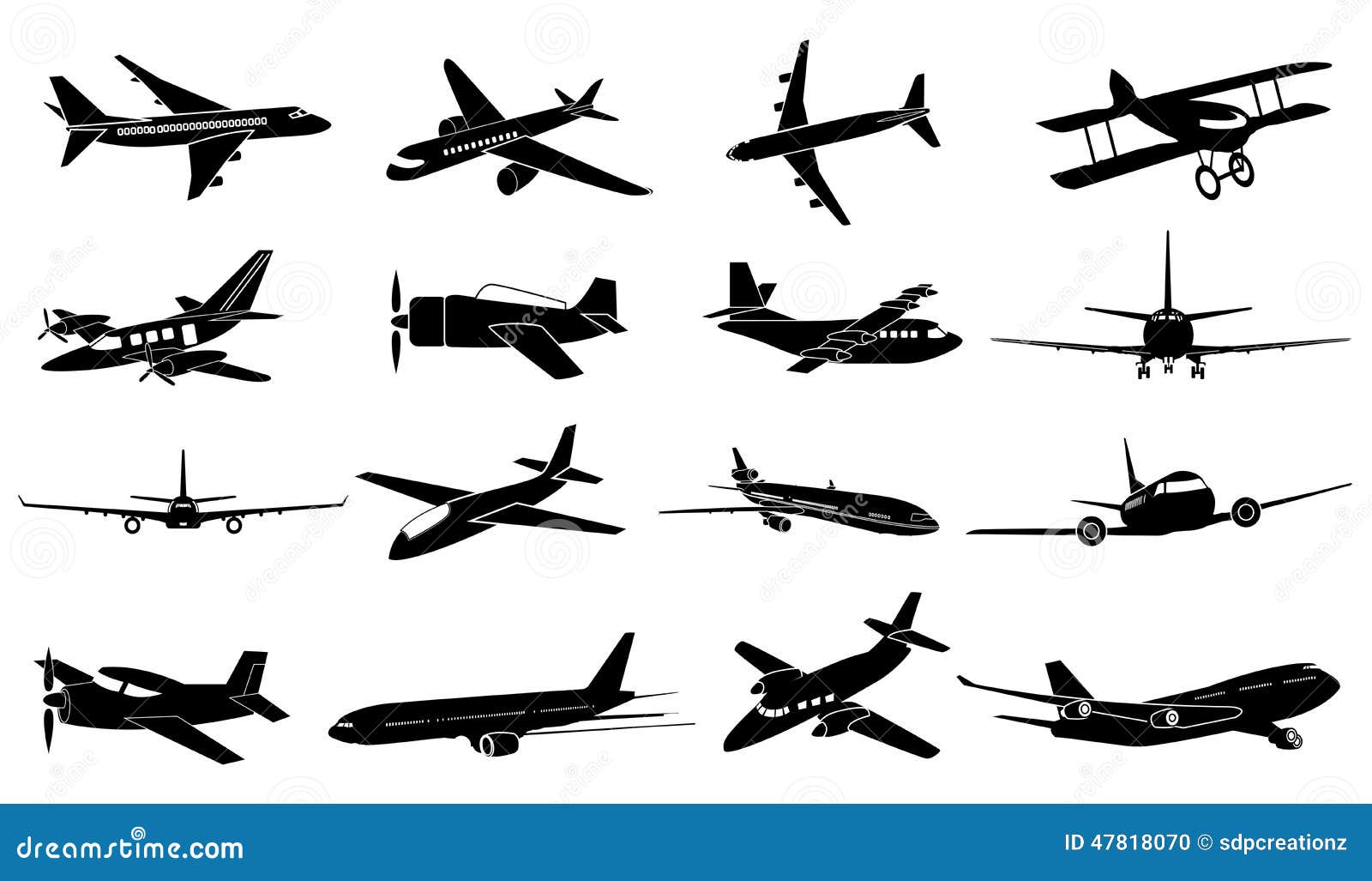Airplane Icons. World Globe Symbol. Cartoon Vector | CartoonDealer.com ...