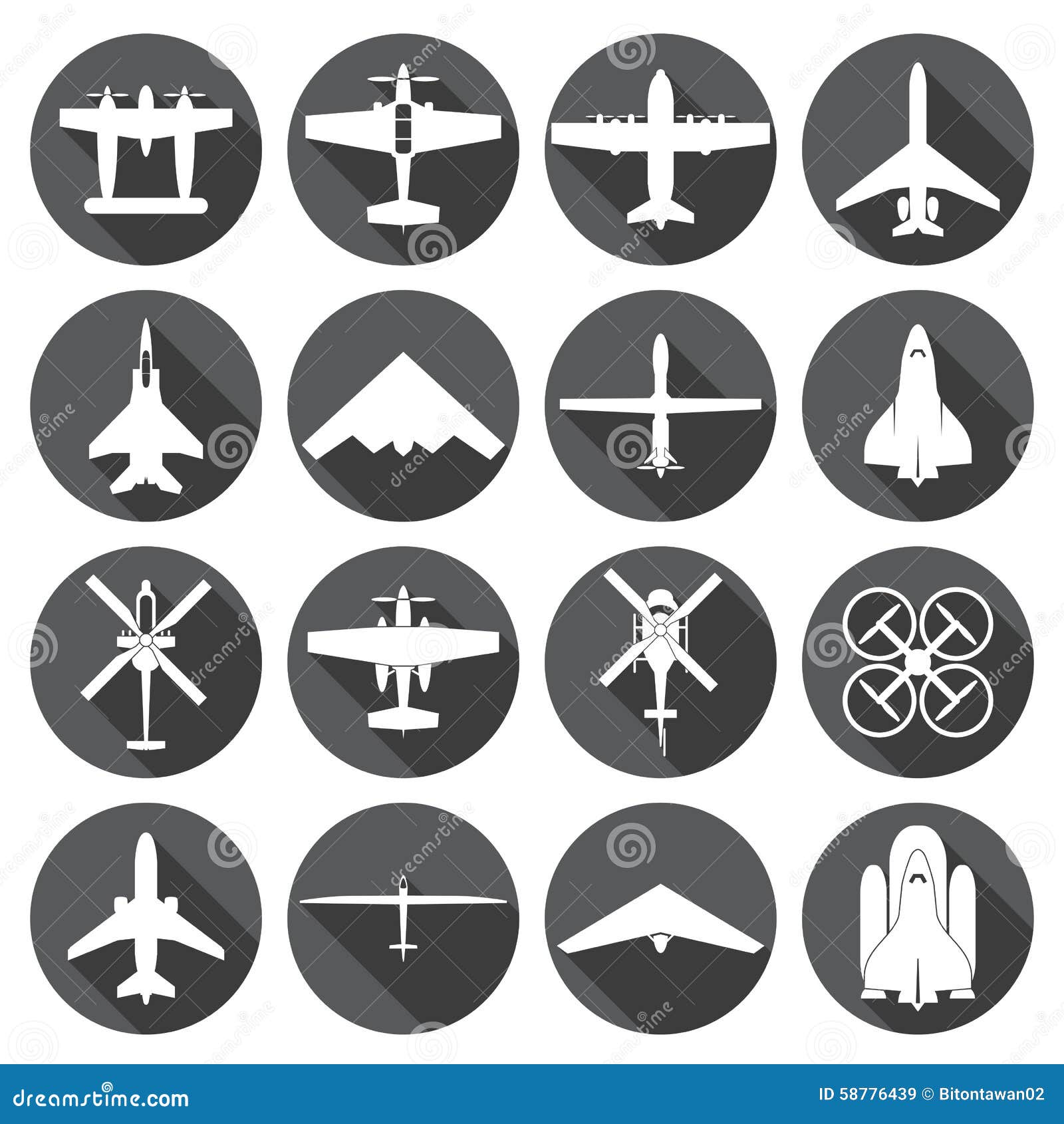 Airplane Icons. World Globe Symbol. Cartoon Vector | CartoonDealer.com ...