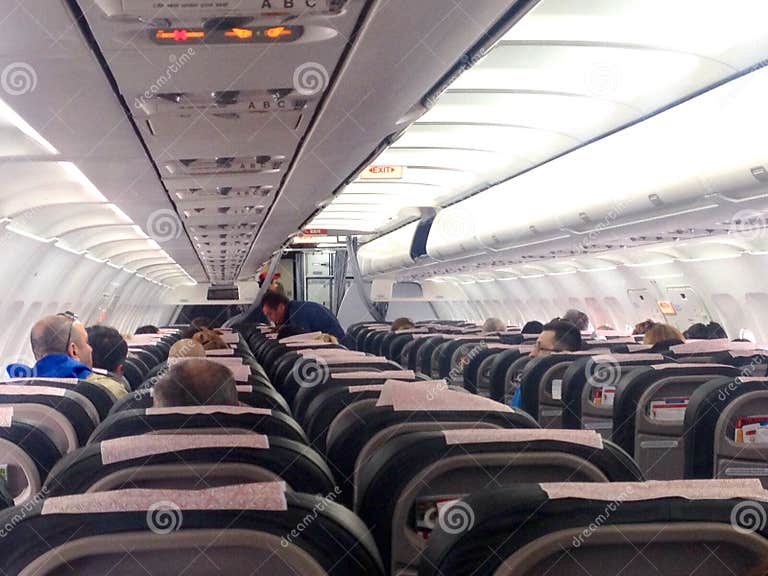 Airplane inside view editorial photo. Image of plane - 70986666