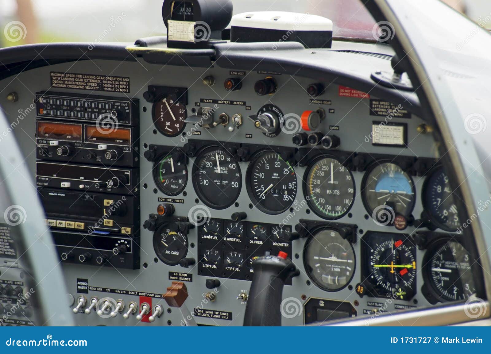 Airplane Instruments stock image. Image of electronics - 1731727