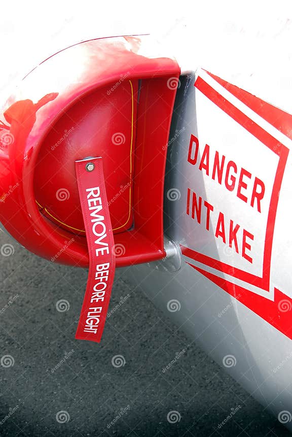 Airplane intake stock image. Image of precaution, warning - 5403989