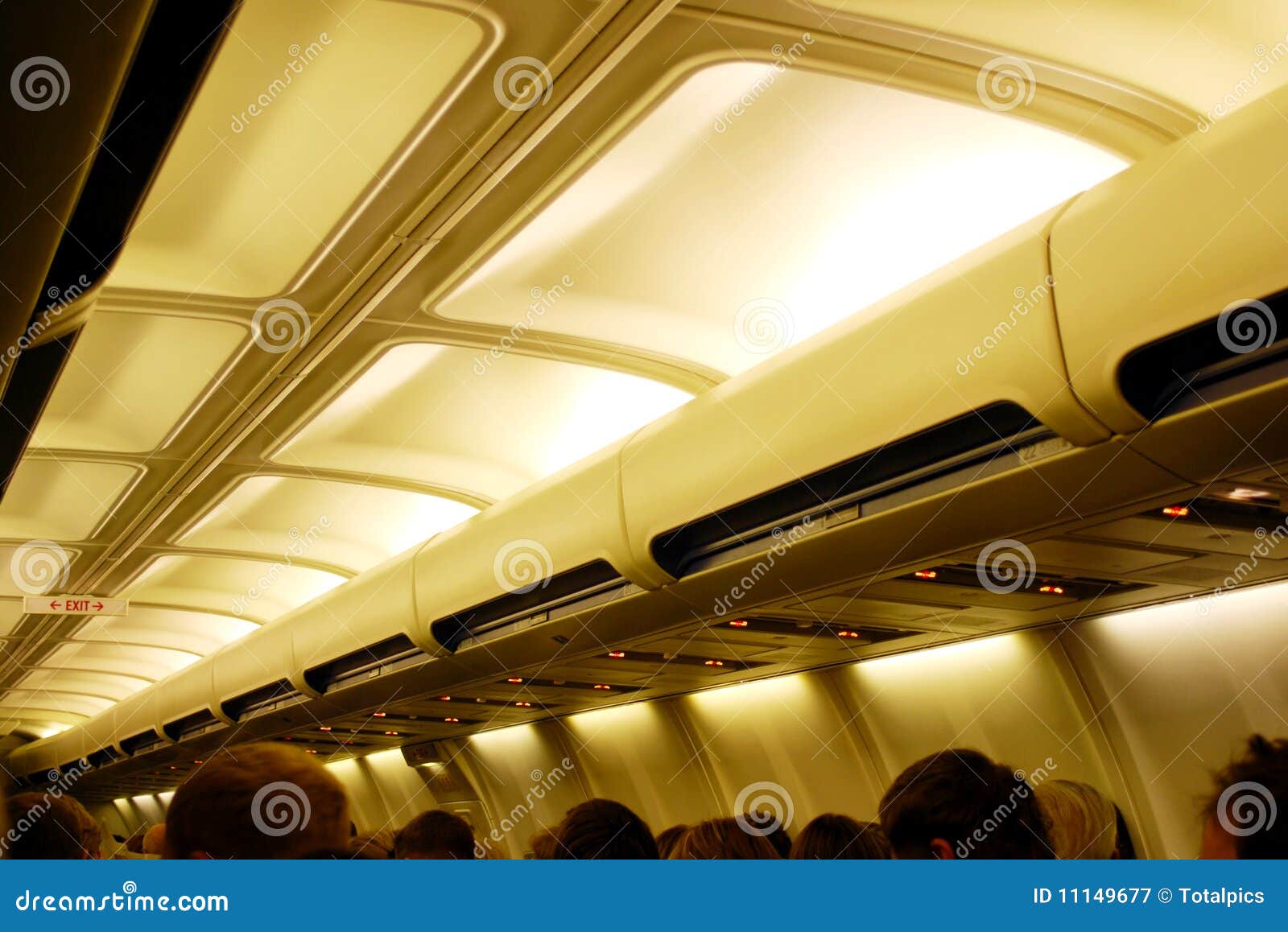Airplane interior stock image. Image of board, vehicle - 11149677