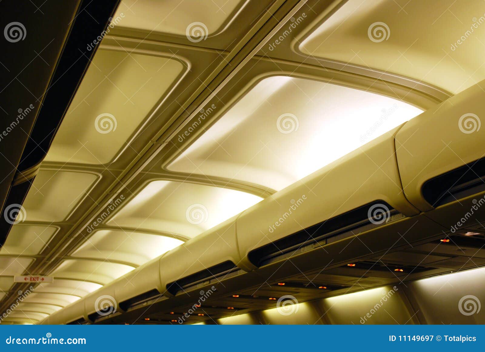 Airplane interior stock image. Image of commercial, travel - 11149697