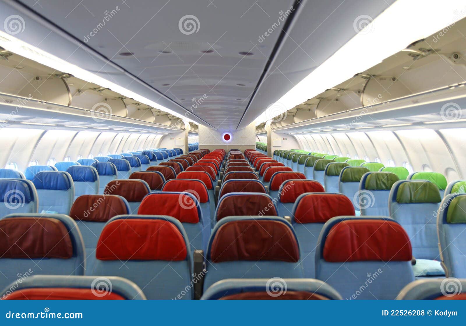 Airplane Interior With The Seats Stock Photo | CartoonDealer.com #22526208