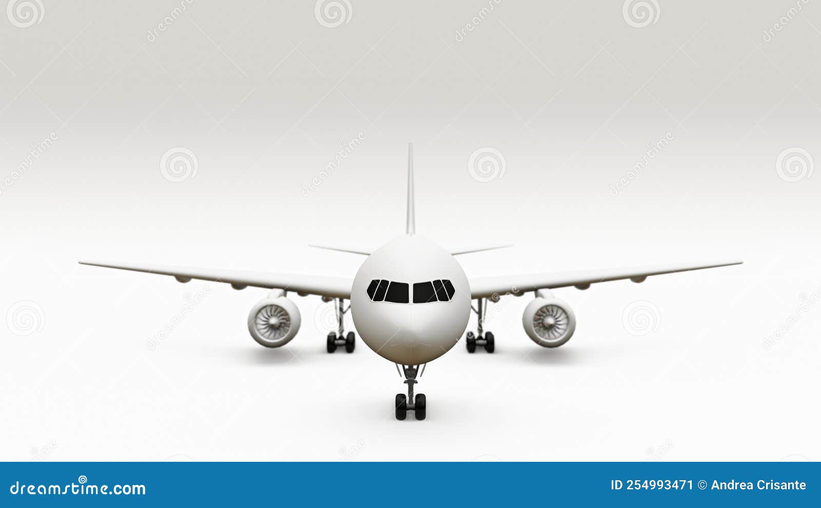 Airplane Isolated on White Background Stock Illustration - Illustration ...