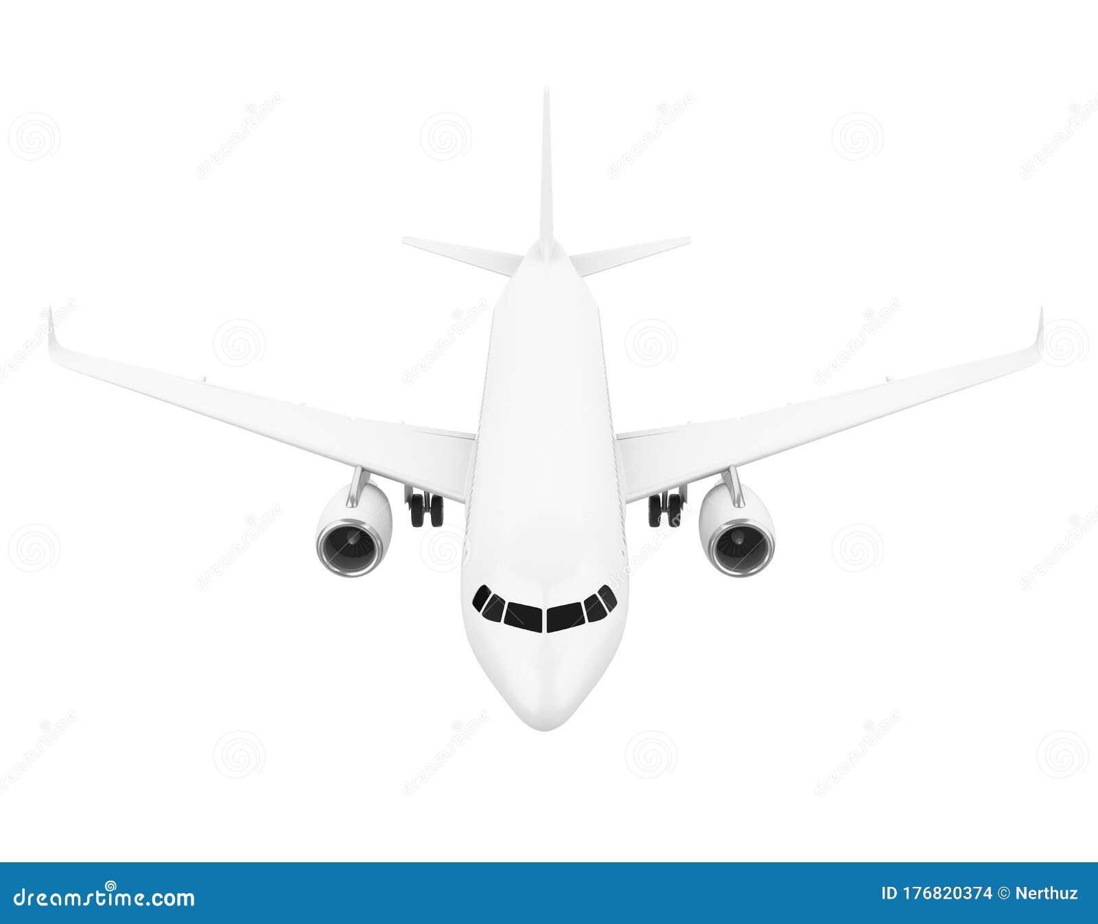 Airplane Isolated stock illustration. Illustration of airplane - 176820374