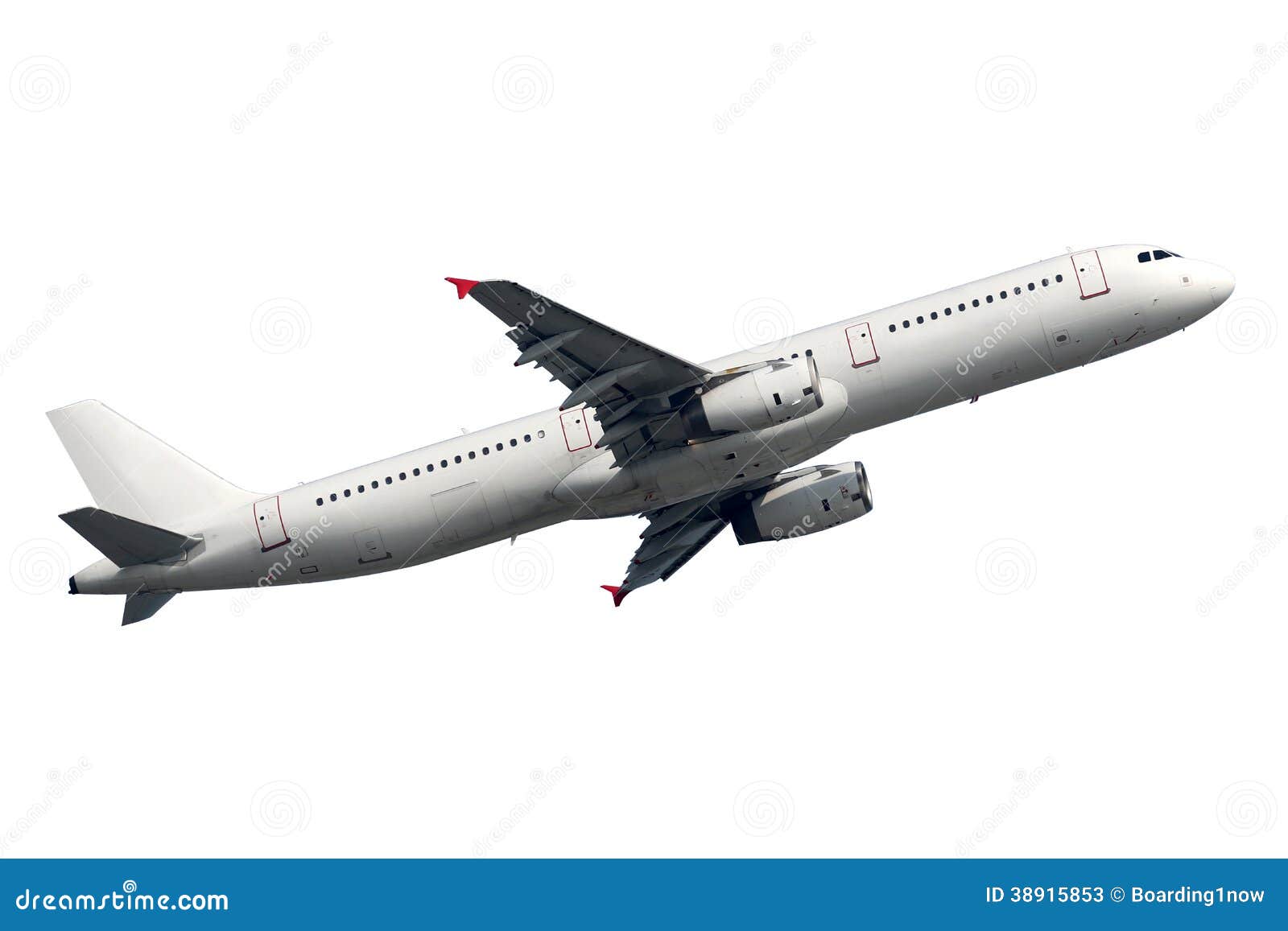 Airplane Isolated on a White Background Stock Image - Image of aircraft ...