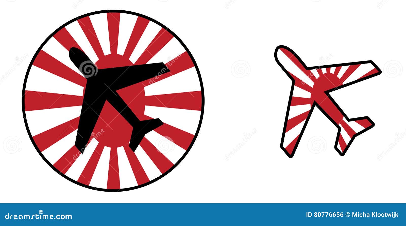 Airplane Isolated on White - Japan Stock Illustration - Illustration of ...