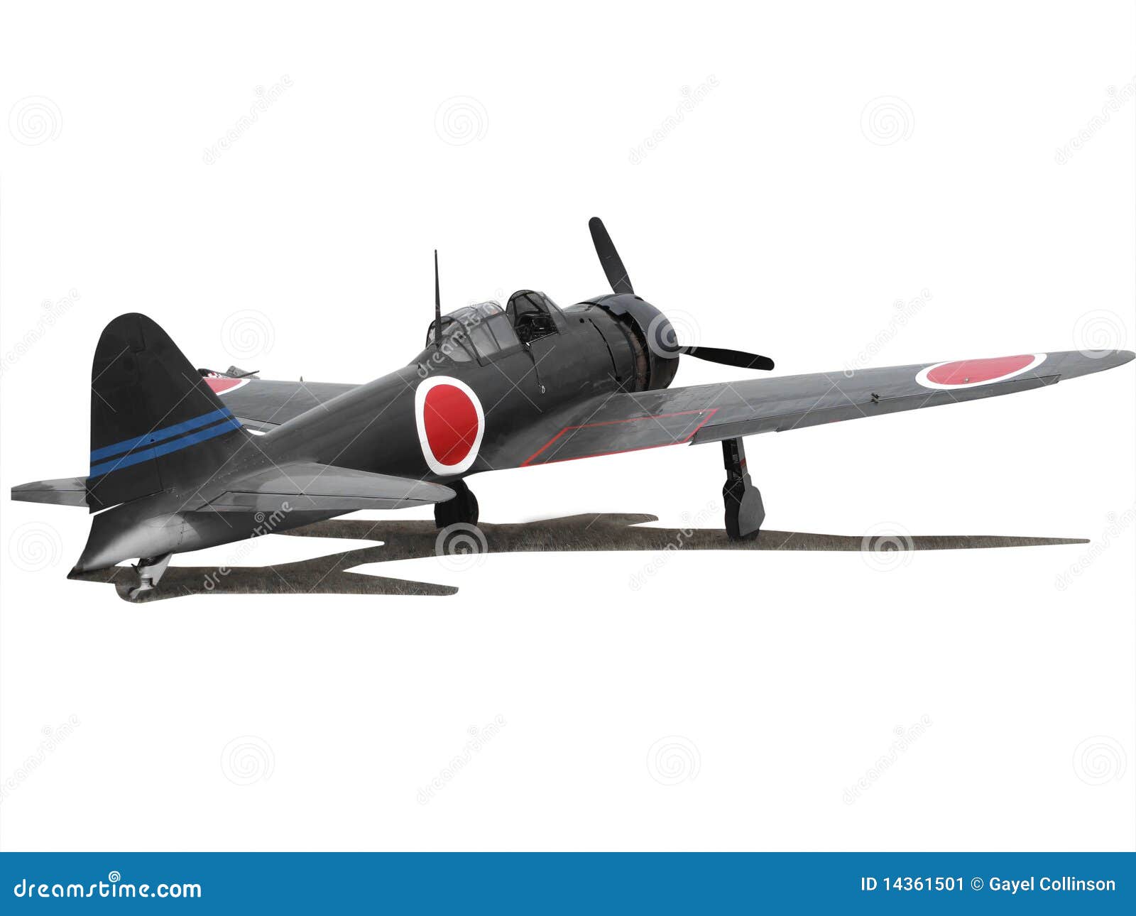Airplane Japanese Zero stock image. Image of industrial - 14361501