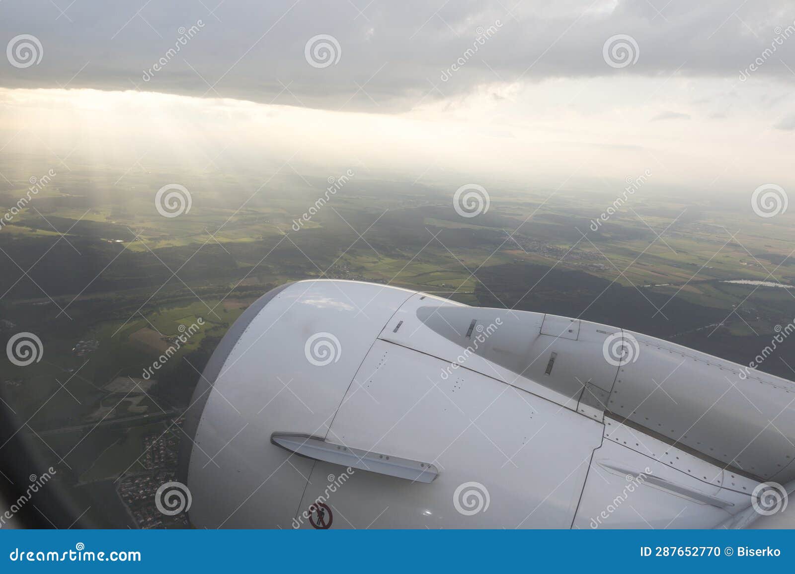 Airplane Jet Engine during the Take Off Stock Photo - Image of aircraft ...