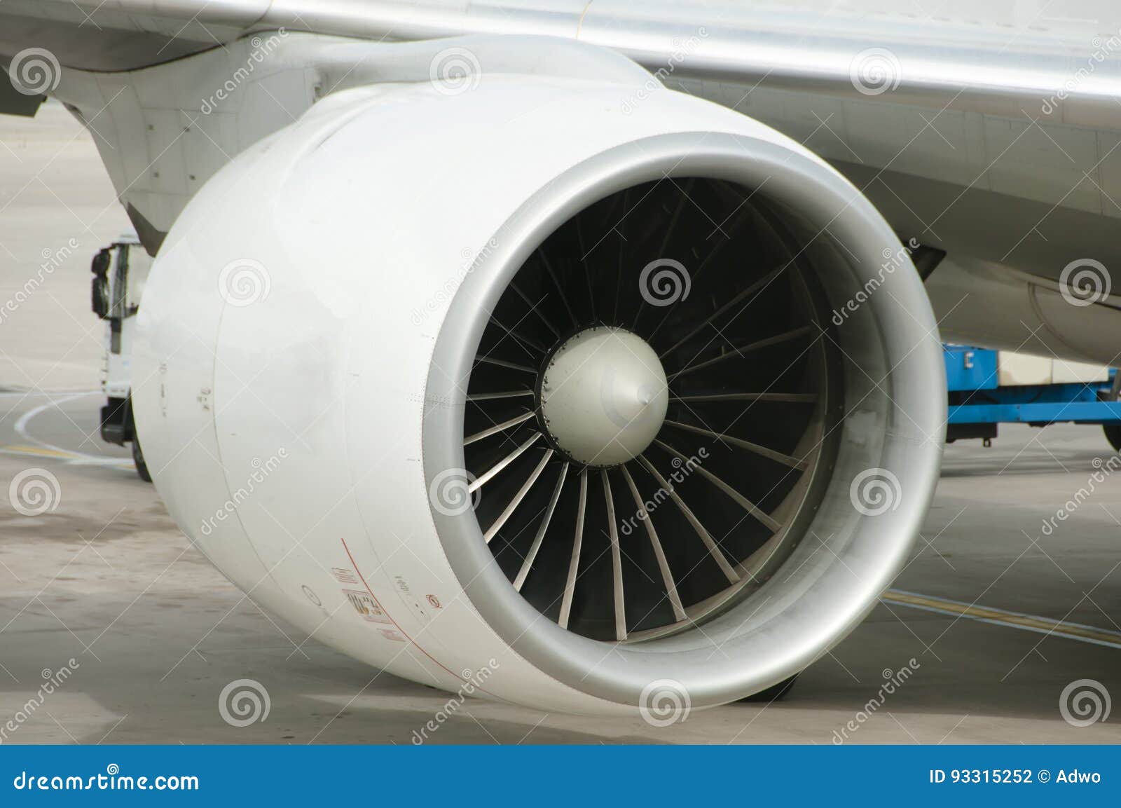 Airplane Jet Engine stock photo. Image of white, modern - 93315252