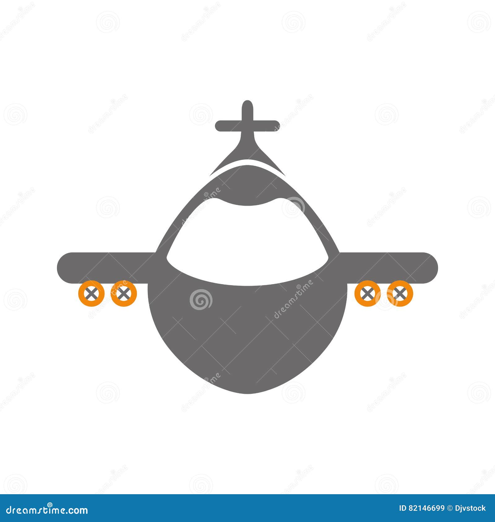 Airplane jet symbol stock vector. Illustration of symbol - 82146699