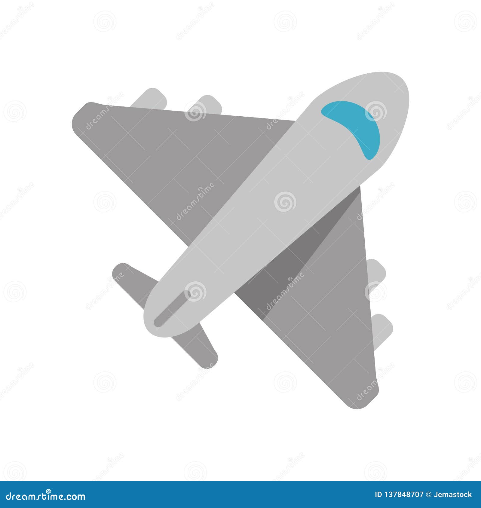 Airplane jet symbol stock vector. Illustration of service - 137848707