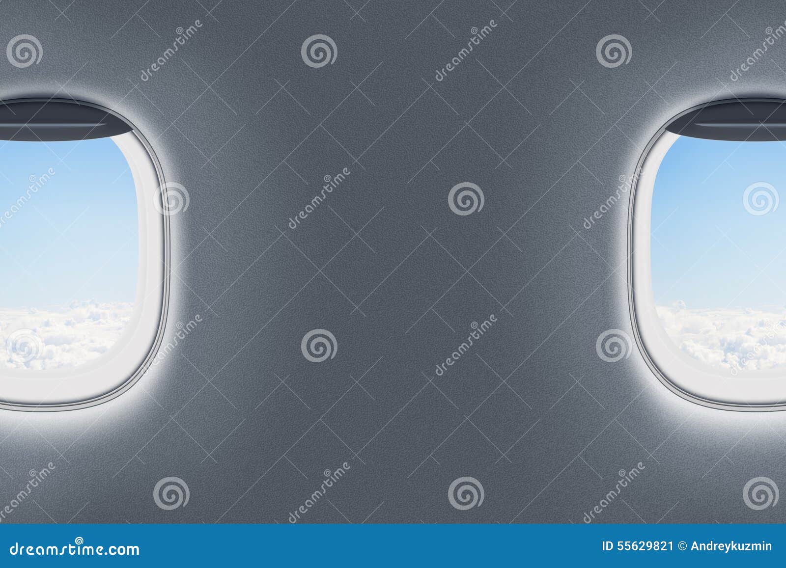 Airplane or Jet Windows Interior Stock Image - Image of cabin, aircraft ...