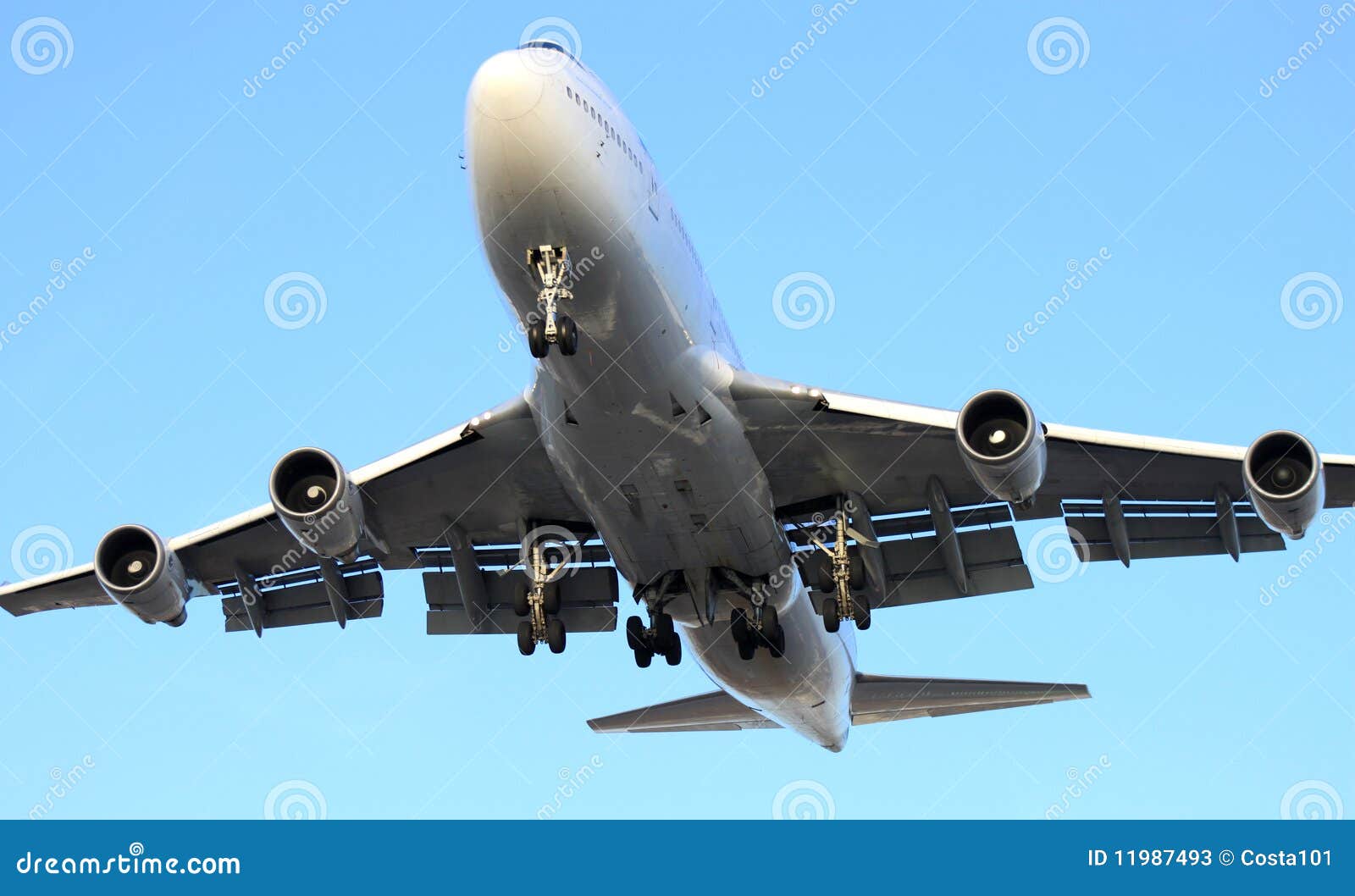 Airplane landing stock image. Image of vacation, landing - 11987493