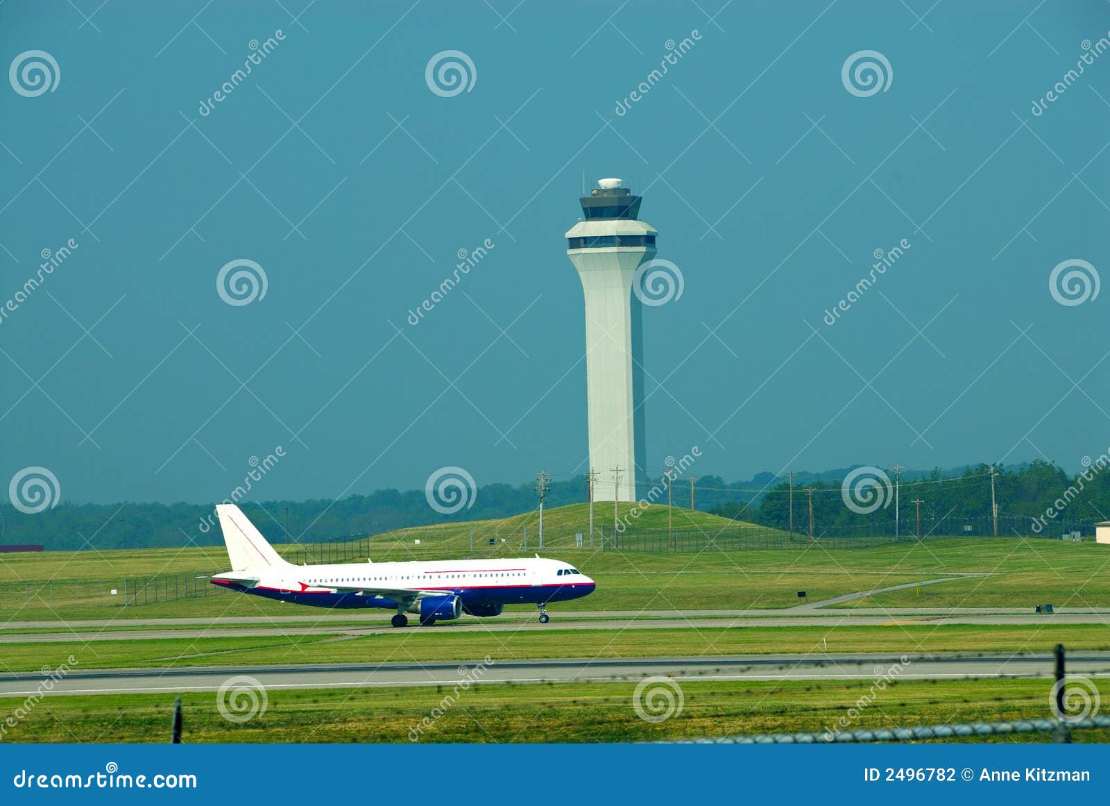 Airplane Landing stock photo. Image of moving, takeoff - 2496782