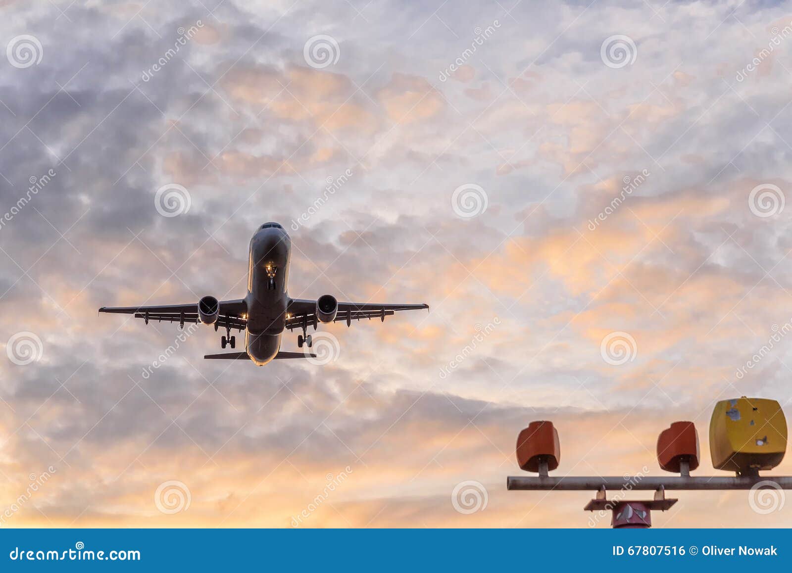 Airplane stock photo. Image of light, aviation, flight - 67807516