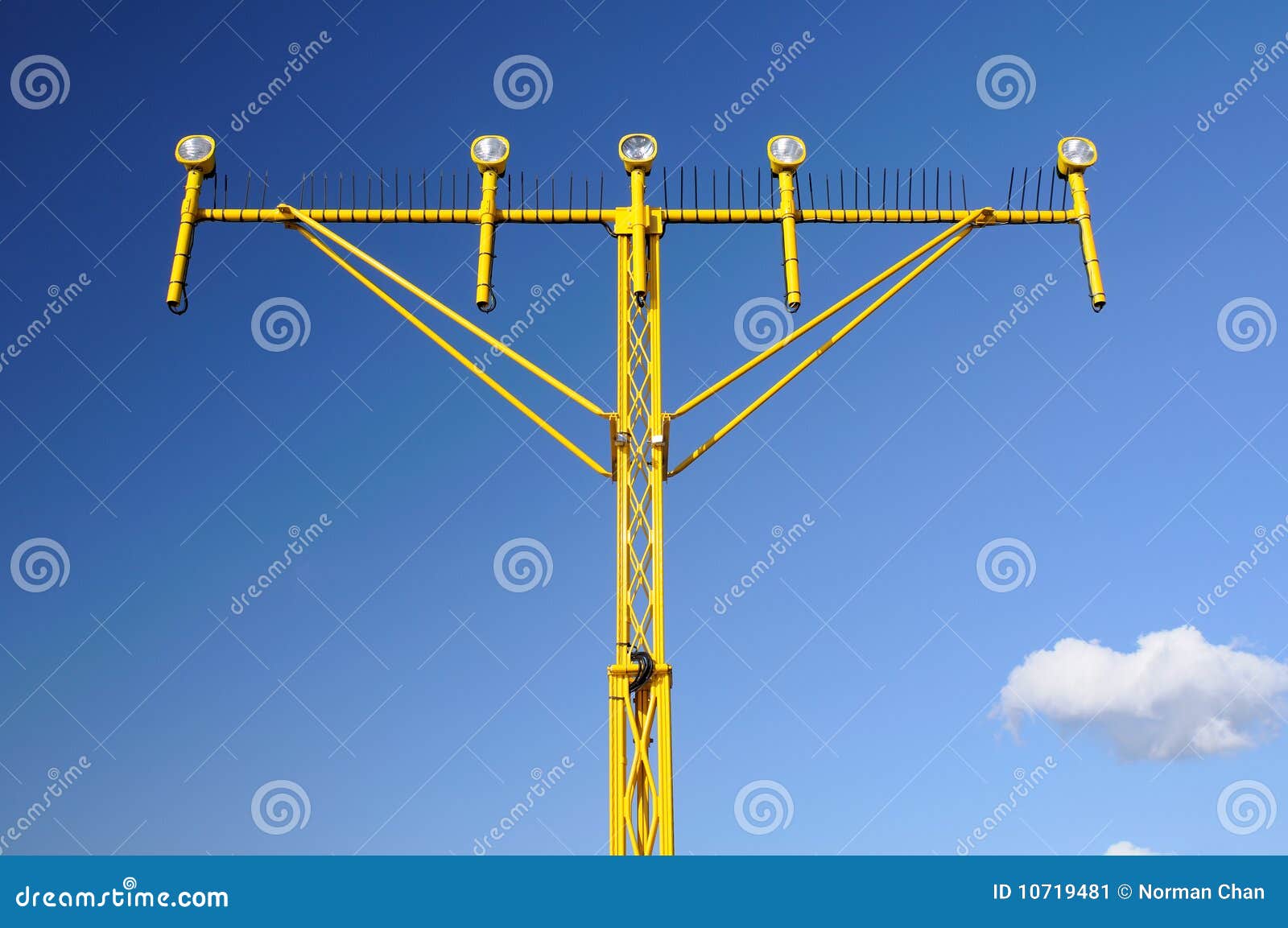 Landing Light Directional Sign Markings On The Tarmac Of Runway At A ...