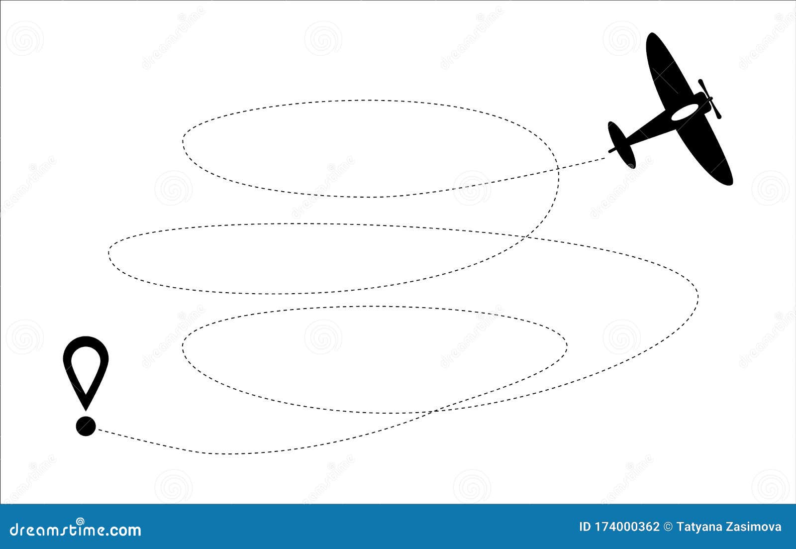 Path Flight Travel Plane And Trip Transport Symbols, Airplane Fly ...
