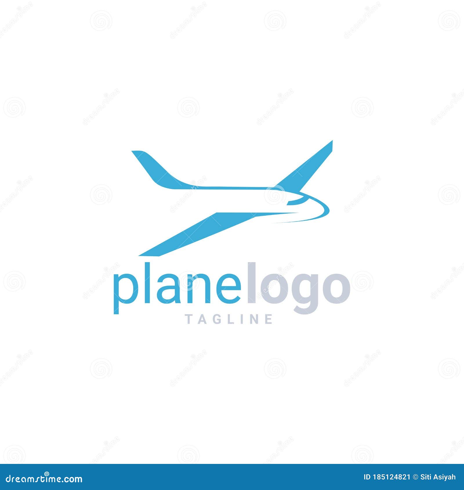 Airplane Logo Template Design Vector Stock Vector - Illustration of ...