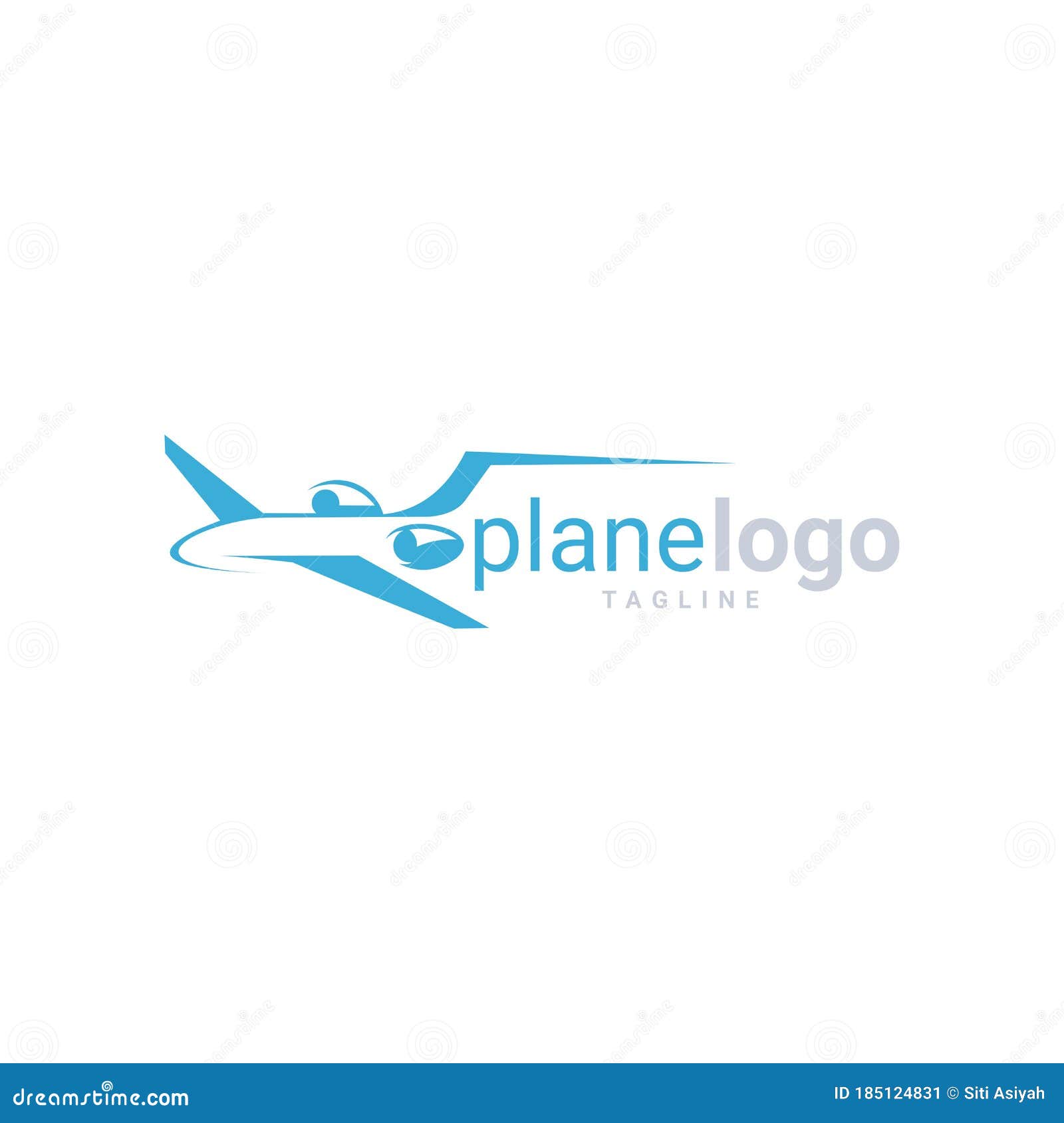 Airplane Logo Template Design Vector Stock Vector - Illustration of ...
