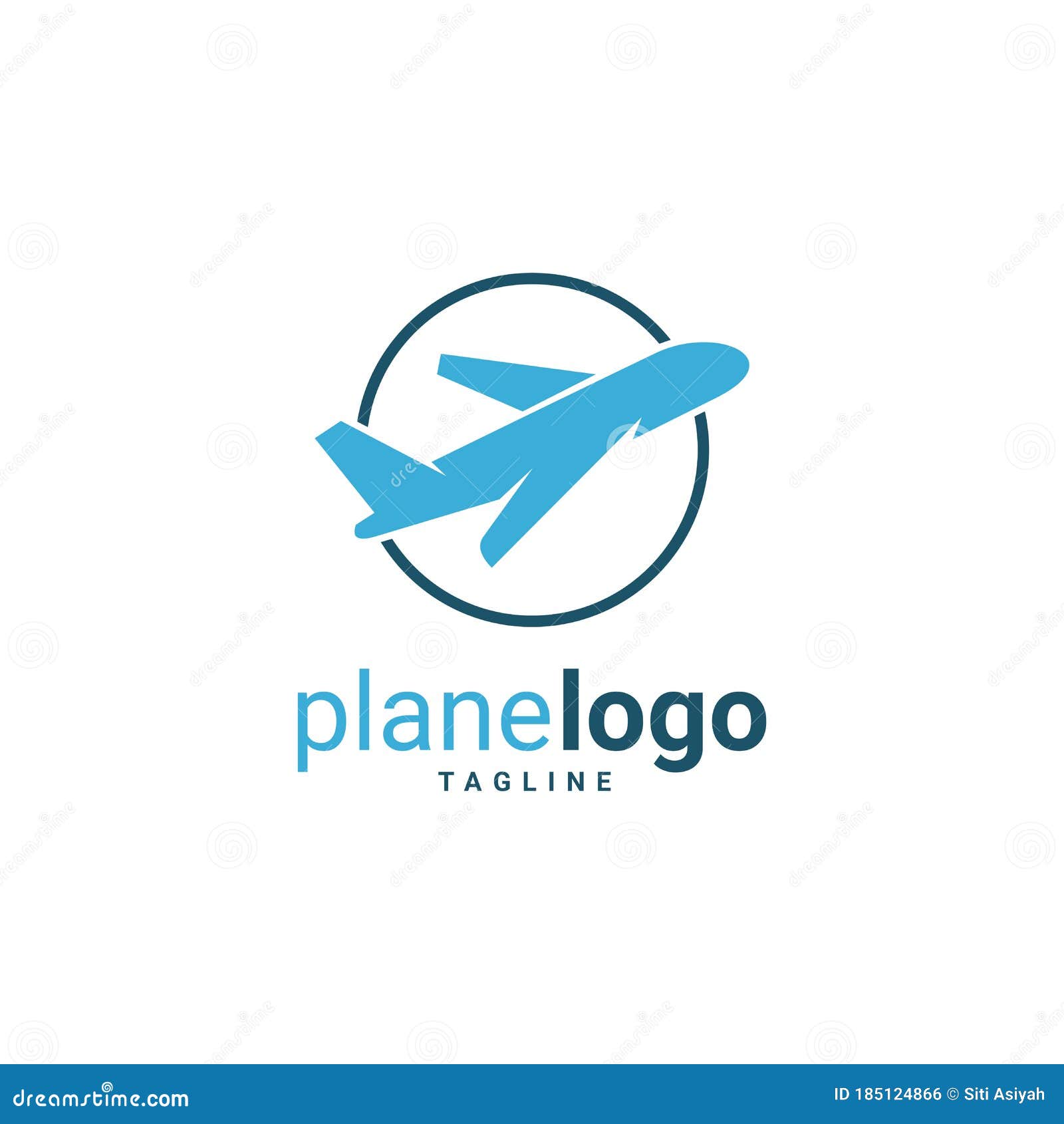 Airplane Logo Template Design Vector Stock Vector - Illustration of ...