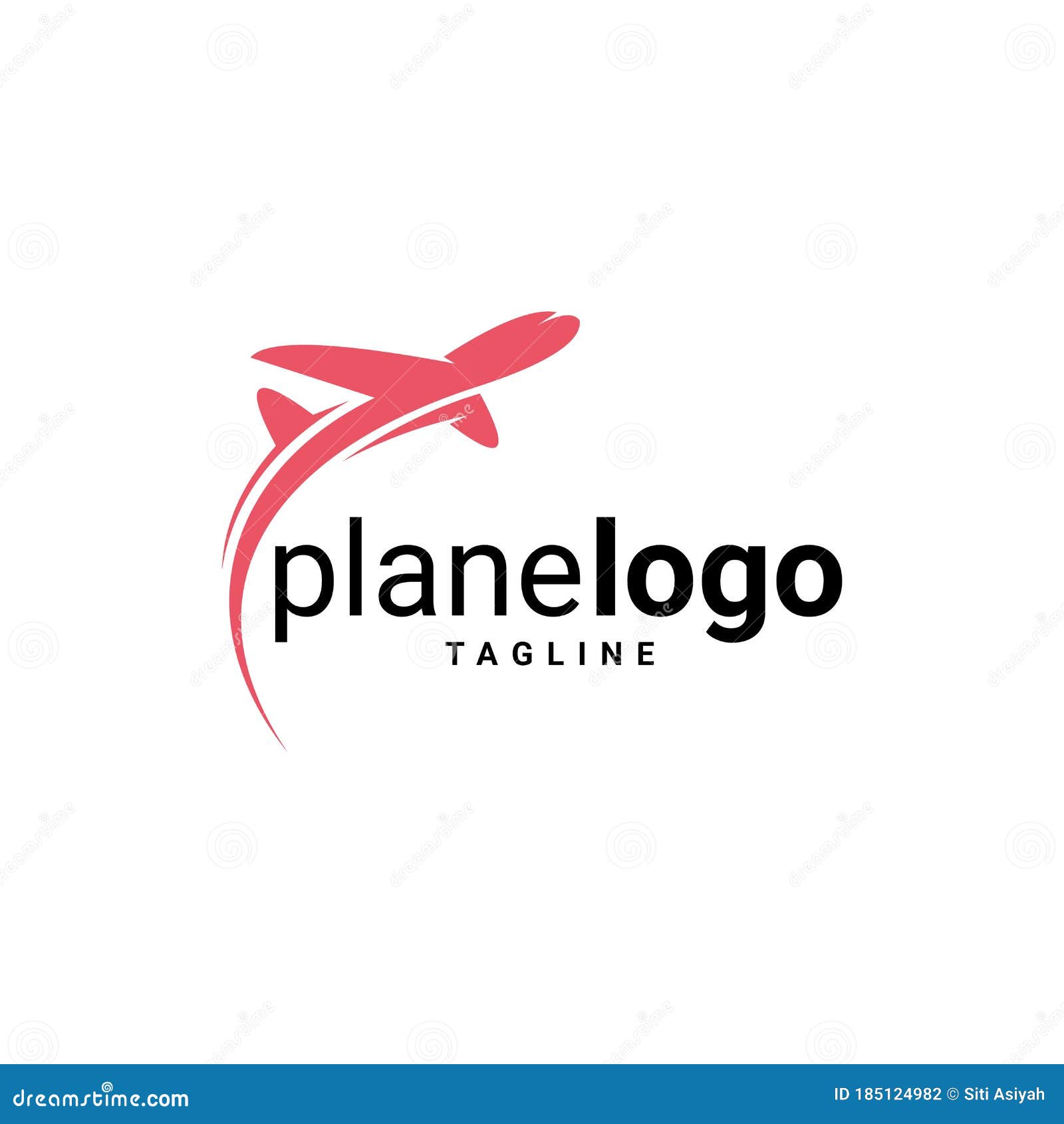 Airplane Logo Template Design Vector Stock Vector - Illustration of ...