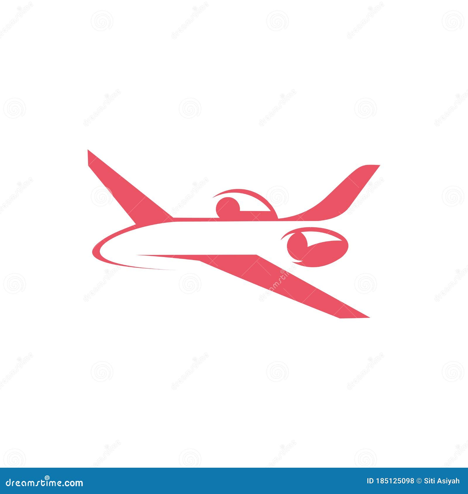 Airplane Logo Template Design Vector Stock Vector - Illustration of ...
