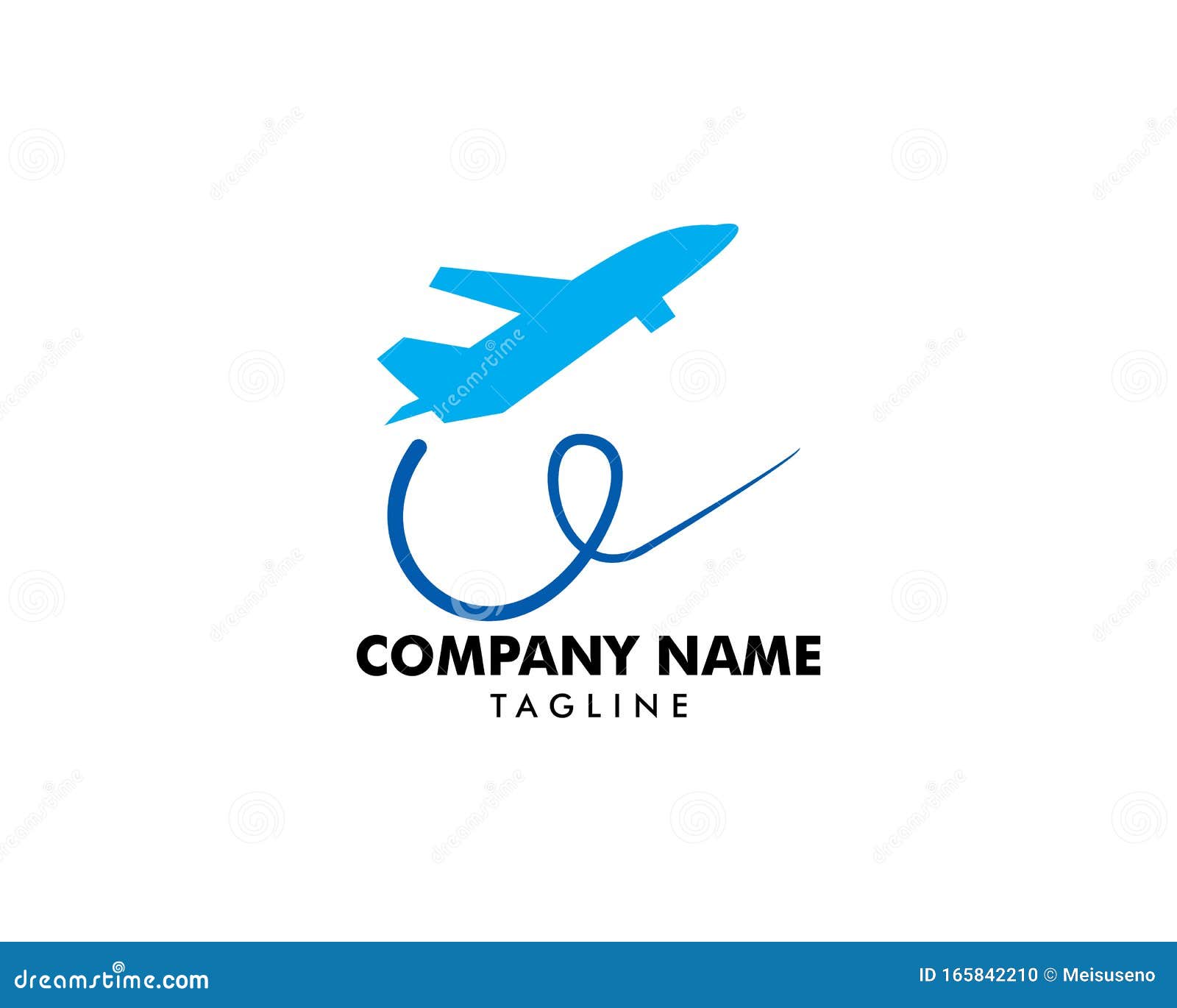 Airplane Logo Template Design Vector Stock Vector - Illustration of ...