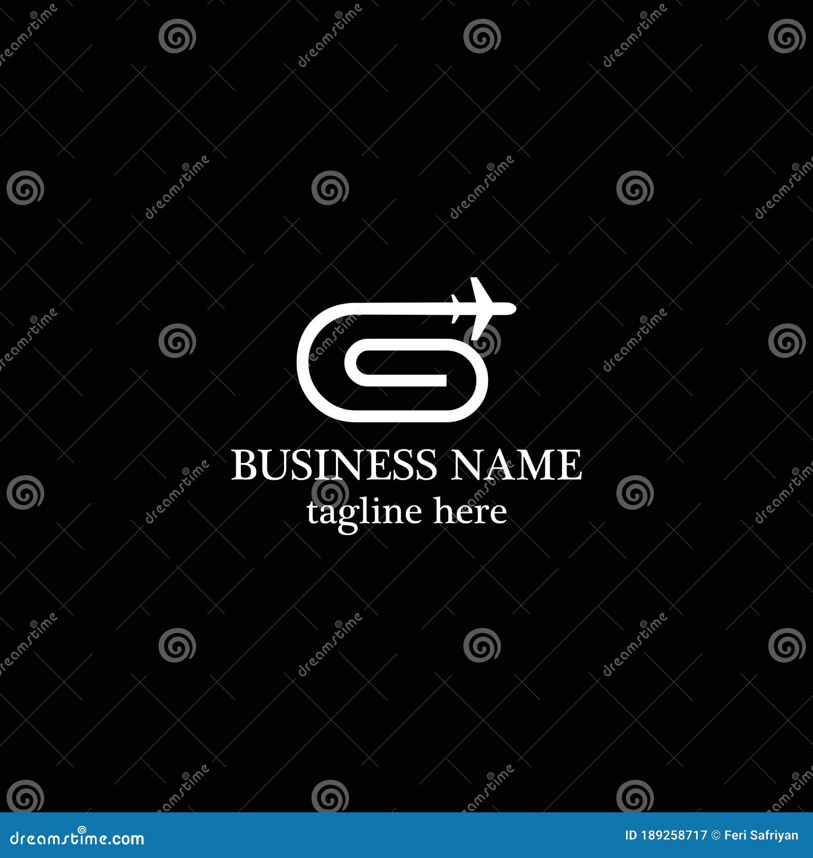 Airplane logo template stock illustration. Illustration of passenger ...
