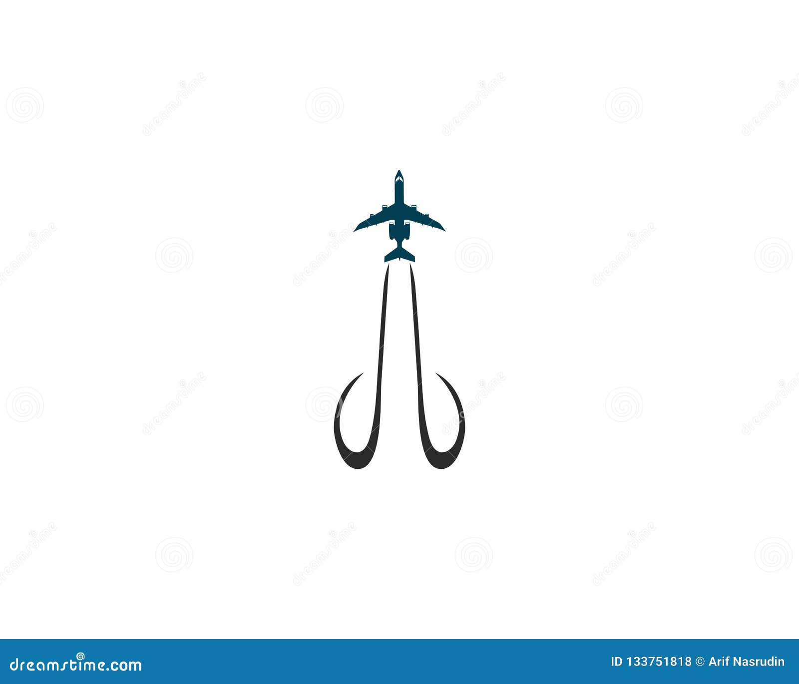 Airplane Logos with Speed Fly Template Icon Stock Illustration ...