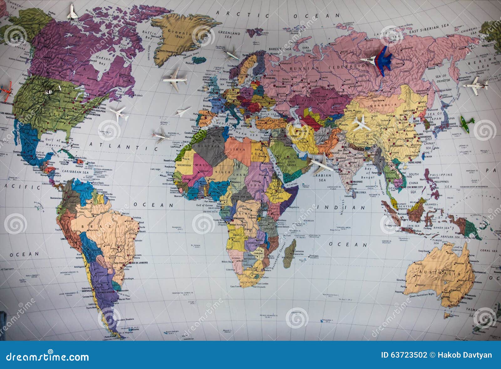 Airplane and map stock photo. Image of airplane, airplanes - 63723502