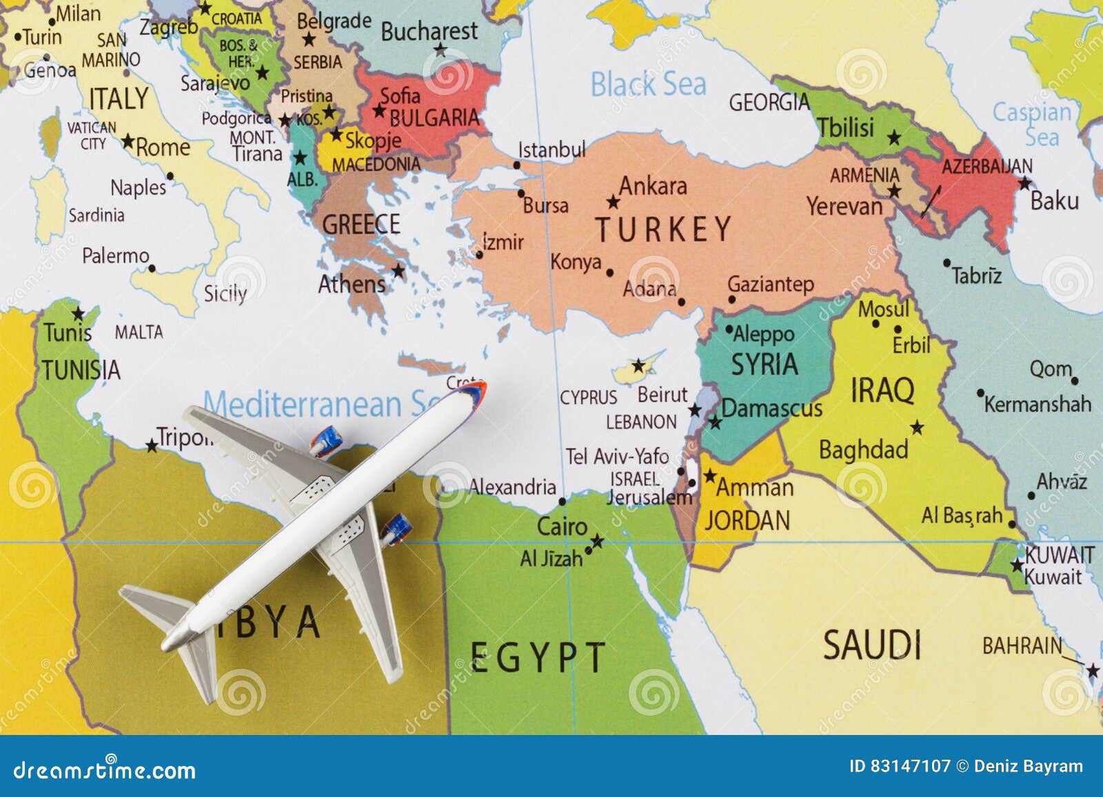 Airplane on map stock image. Image of communications - 83147107