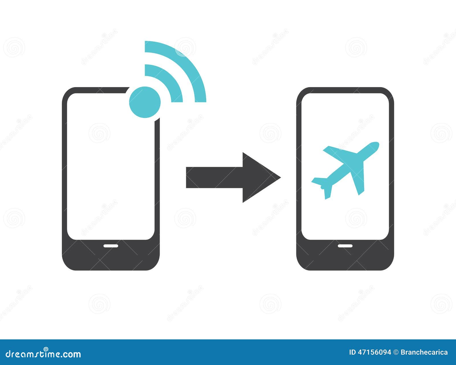 Airplane Mode Alert Ui Design Vector Or Air Plane Interface Switch ...