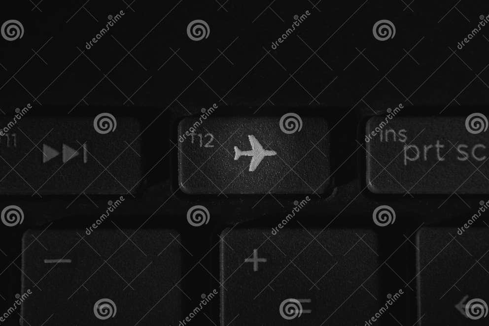 Airplane Mode Keyboard Shortcut Windows 10 Stock Photo - Image of ...