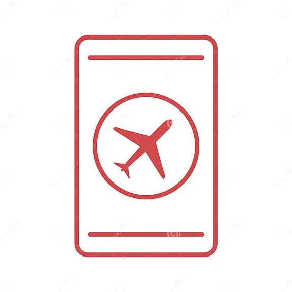 Airplane mode symbol stock vector. Illustration of isolated - 164019934