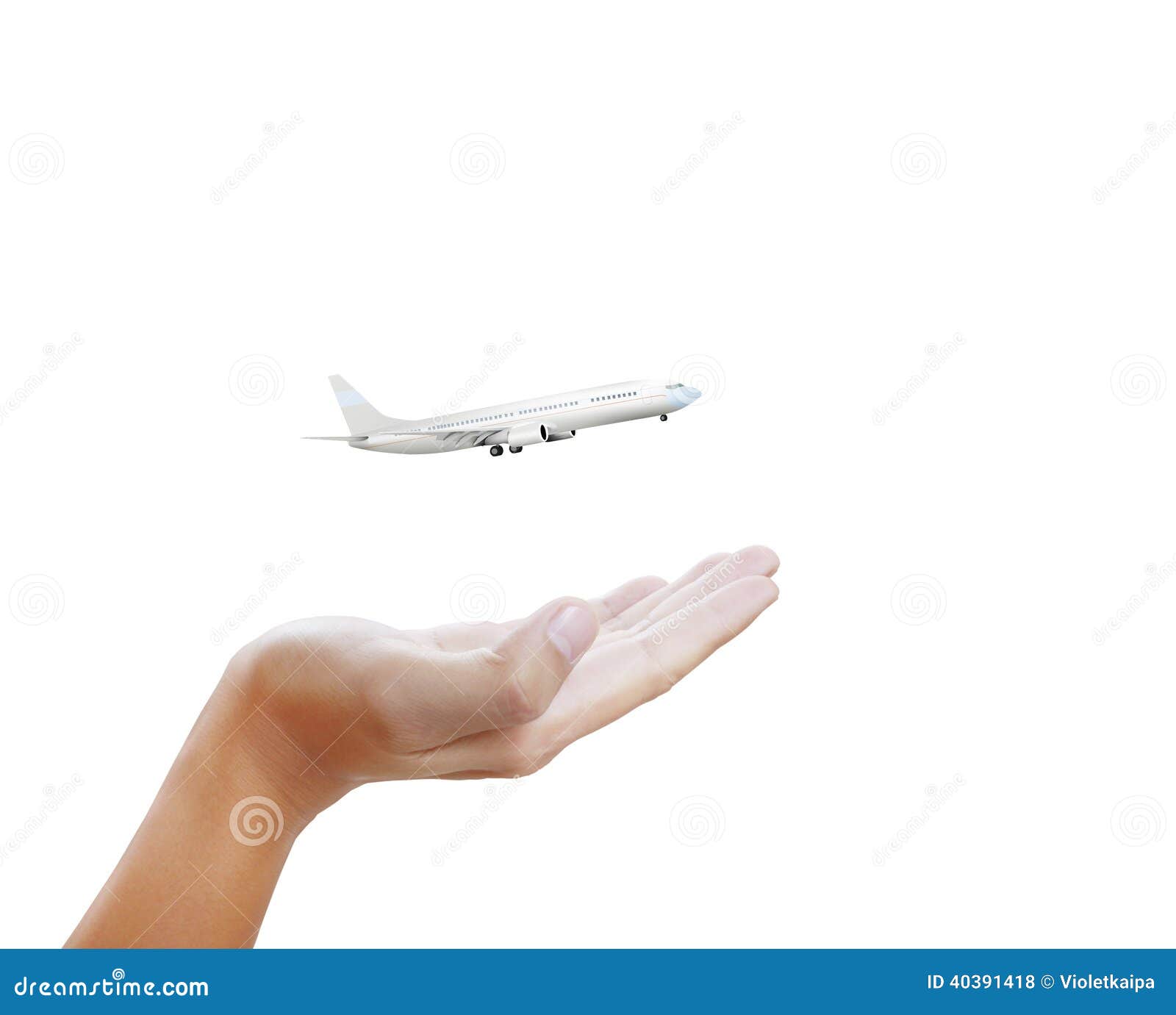 Airplane model in hand stock photo. Image of human, airplane - 40391418