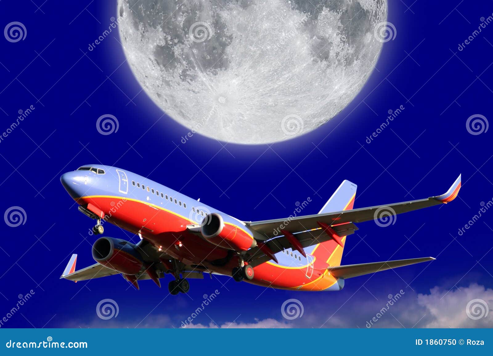 Flying Fox And The Moon. Royalty-Free Stock Image | CartoonDealer.com ...