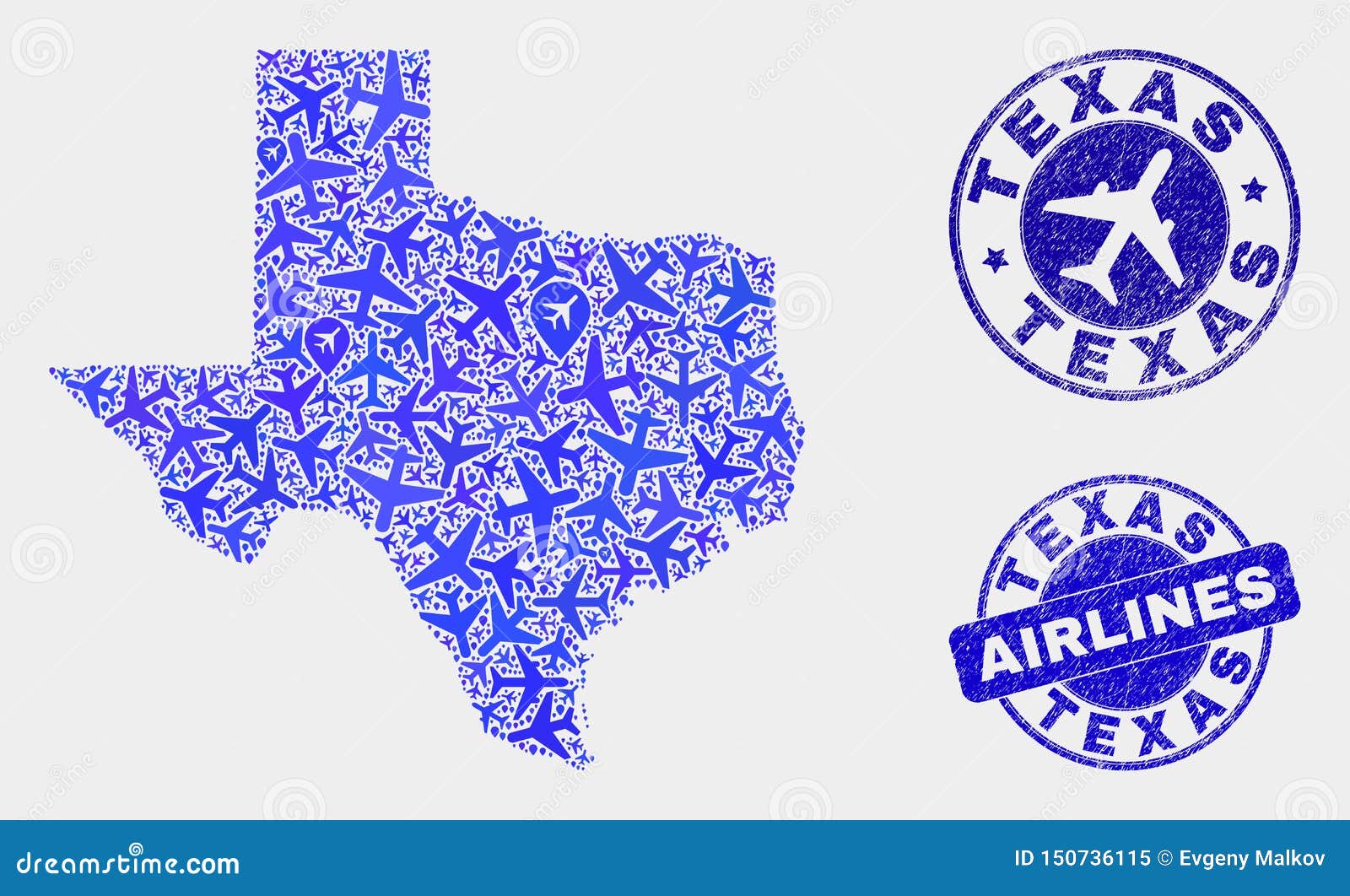 Airplane Mosaic Vector Texas State Map and Grunge Stamps Stock Vector ... Airplane Mosaic Vector Texas State Map and Grunge Stamps Stock Vector ...