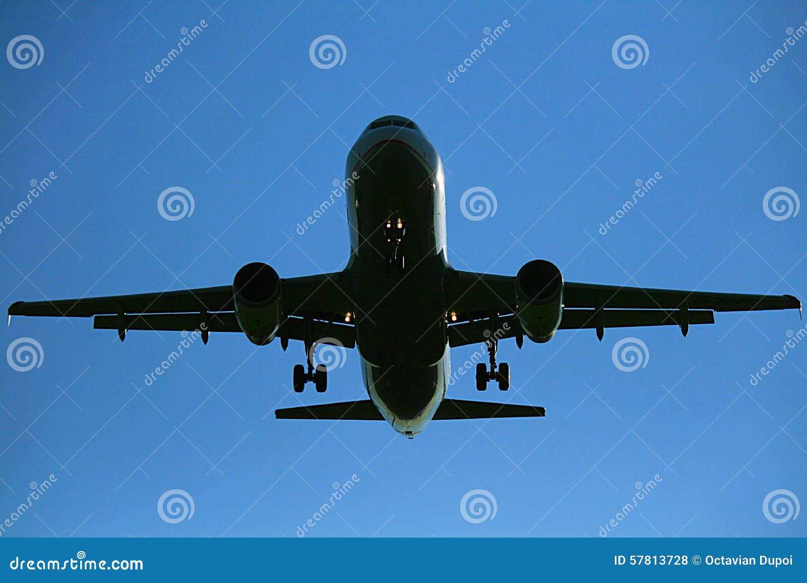 Airplane stock photo. Image of land, winter, time, beautiful - 57813728