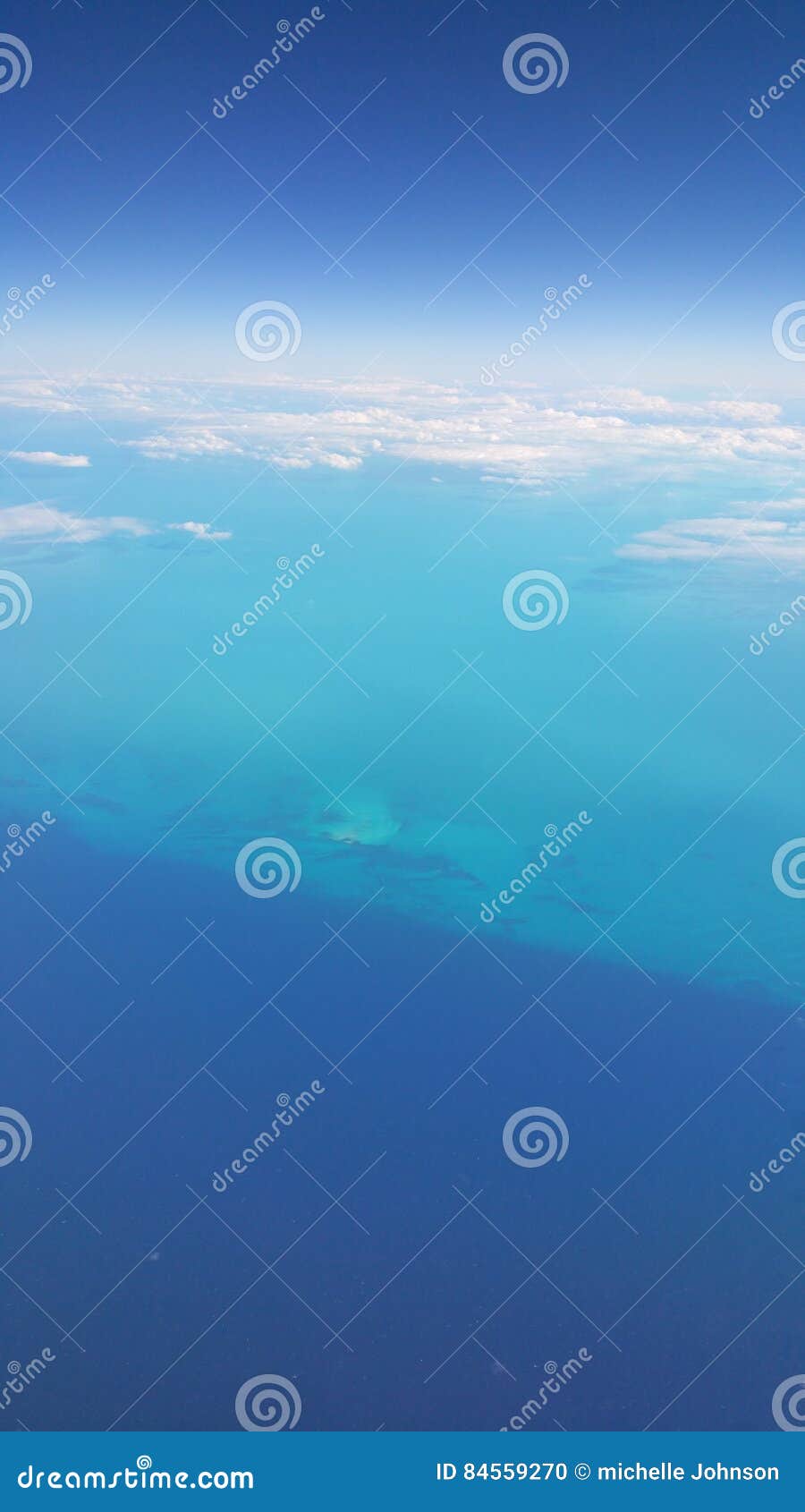 Airplane Ocean Blue stock photo. Image of airplane, water - 84559270