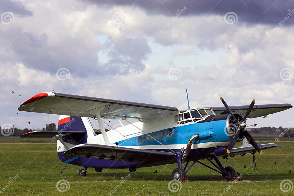 Airplane oldtimer stock photo. Image of scene, close - 28601578