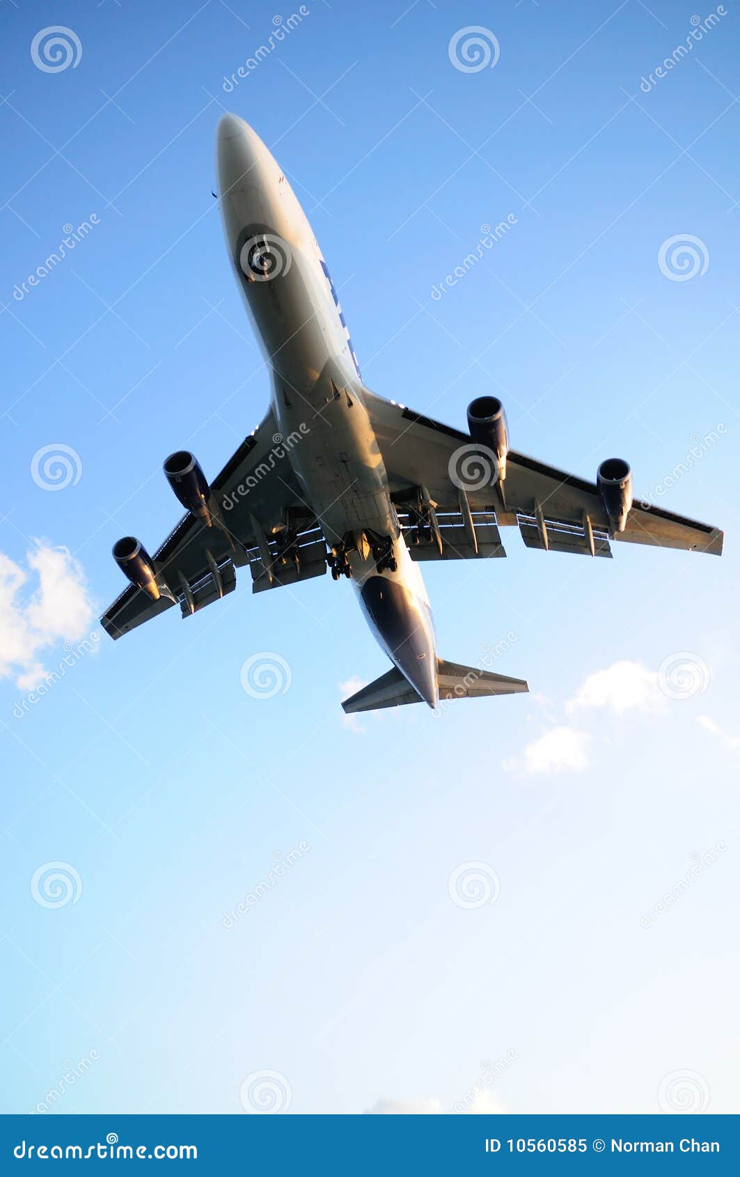 Airplane overhead stock image. Image of aircraft, undercarriage - 10560585