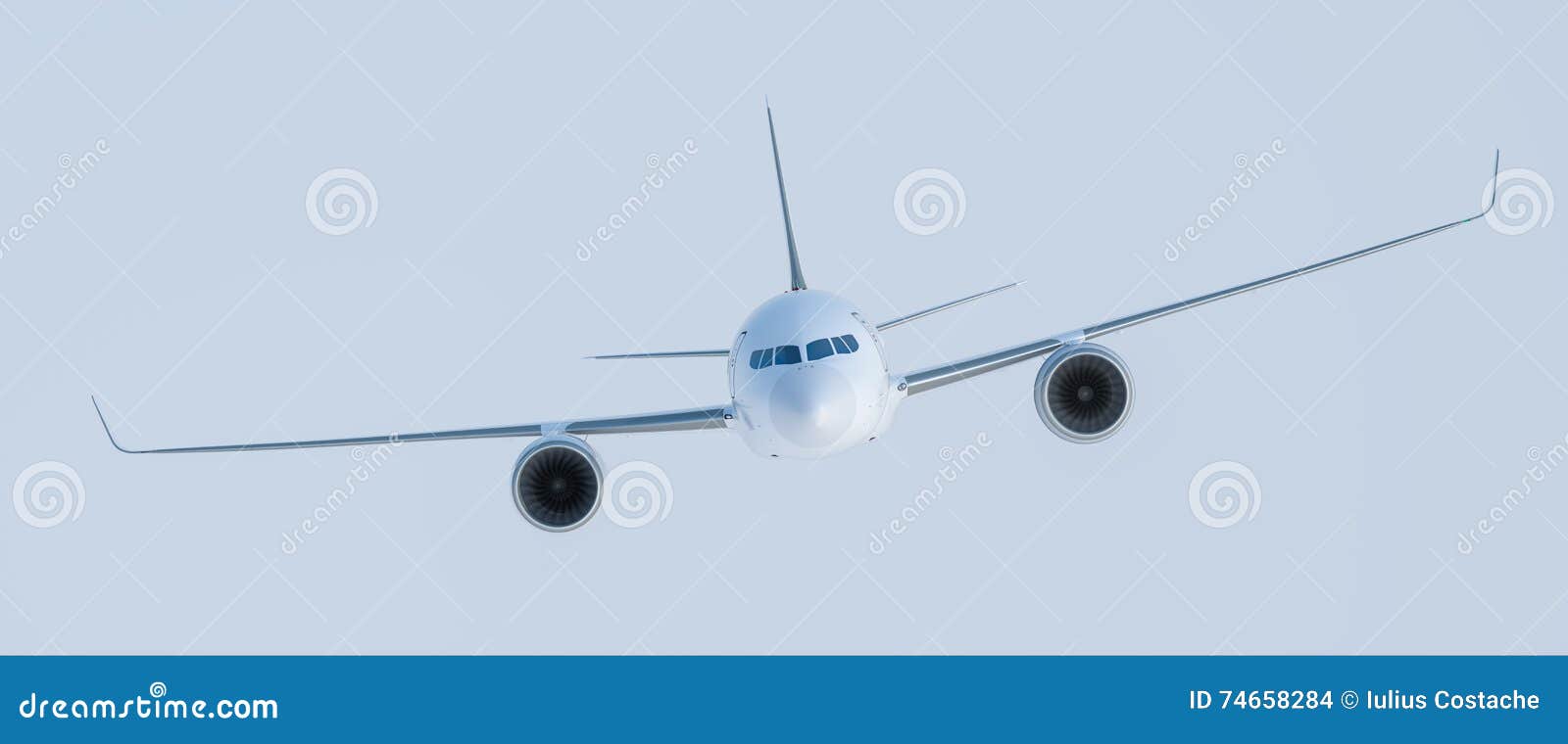 Airplane stock photo. Image of airbus, aviation, front - 74658284