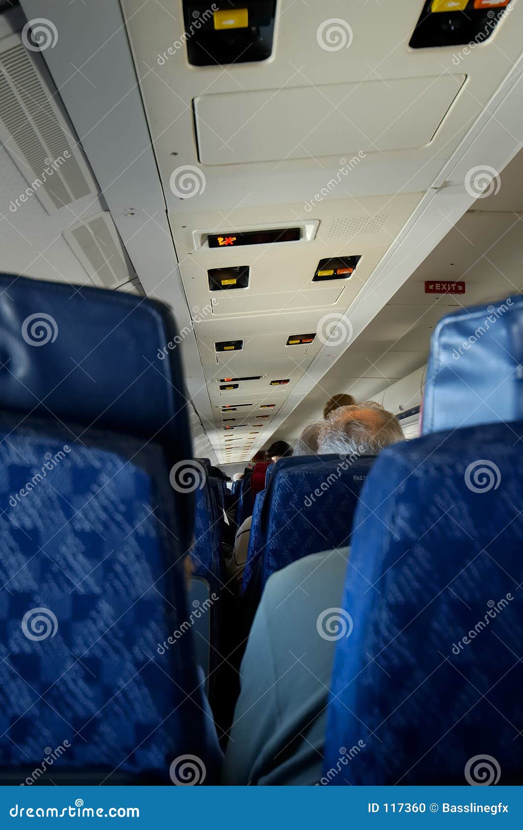 Airplane Passenger View stock photo. Image of travels, seats - 117360
