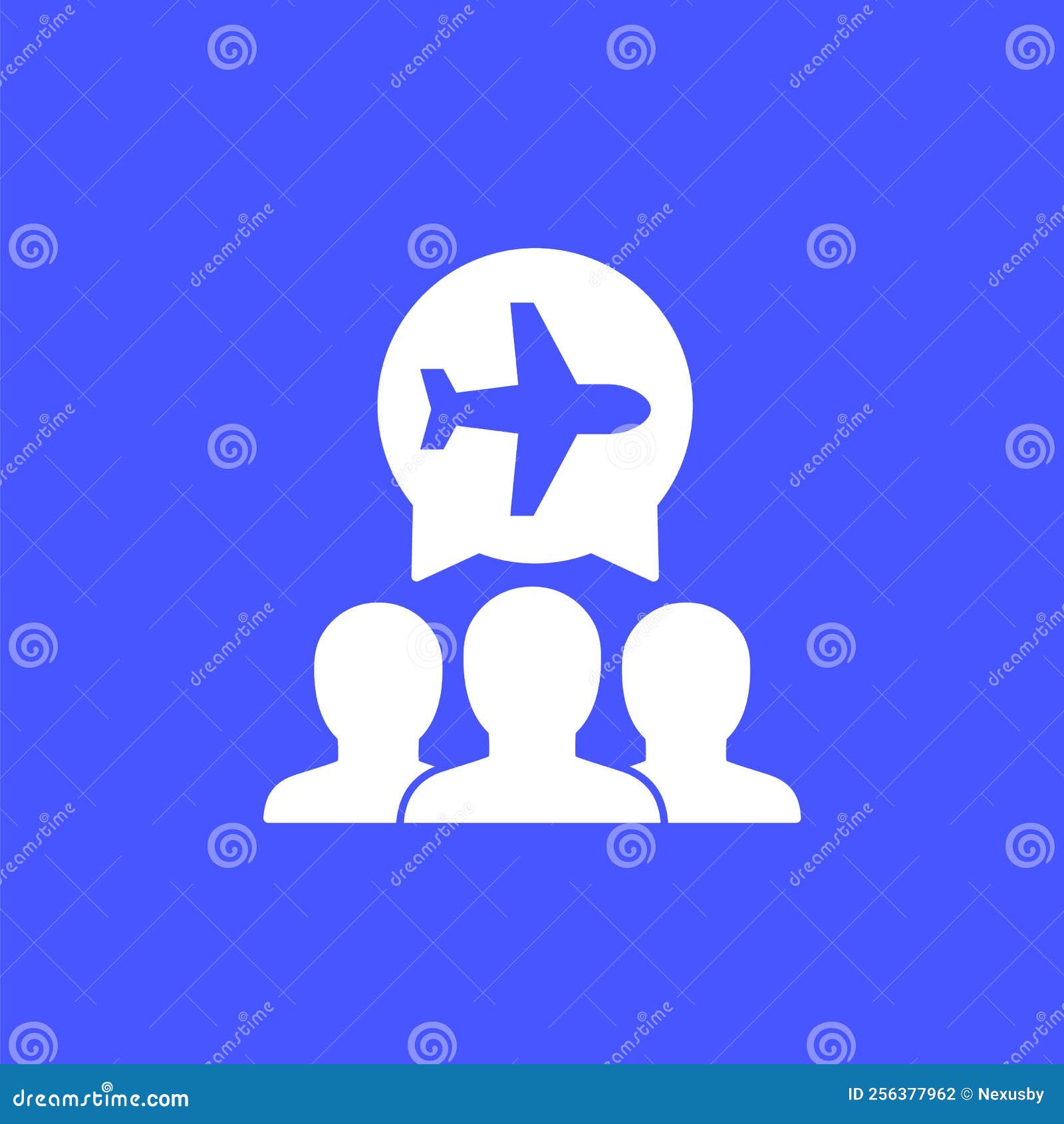 Airplane and Passengers Icon, Vector Stock Vector - Illustration of ...