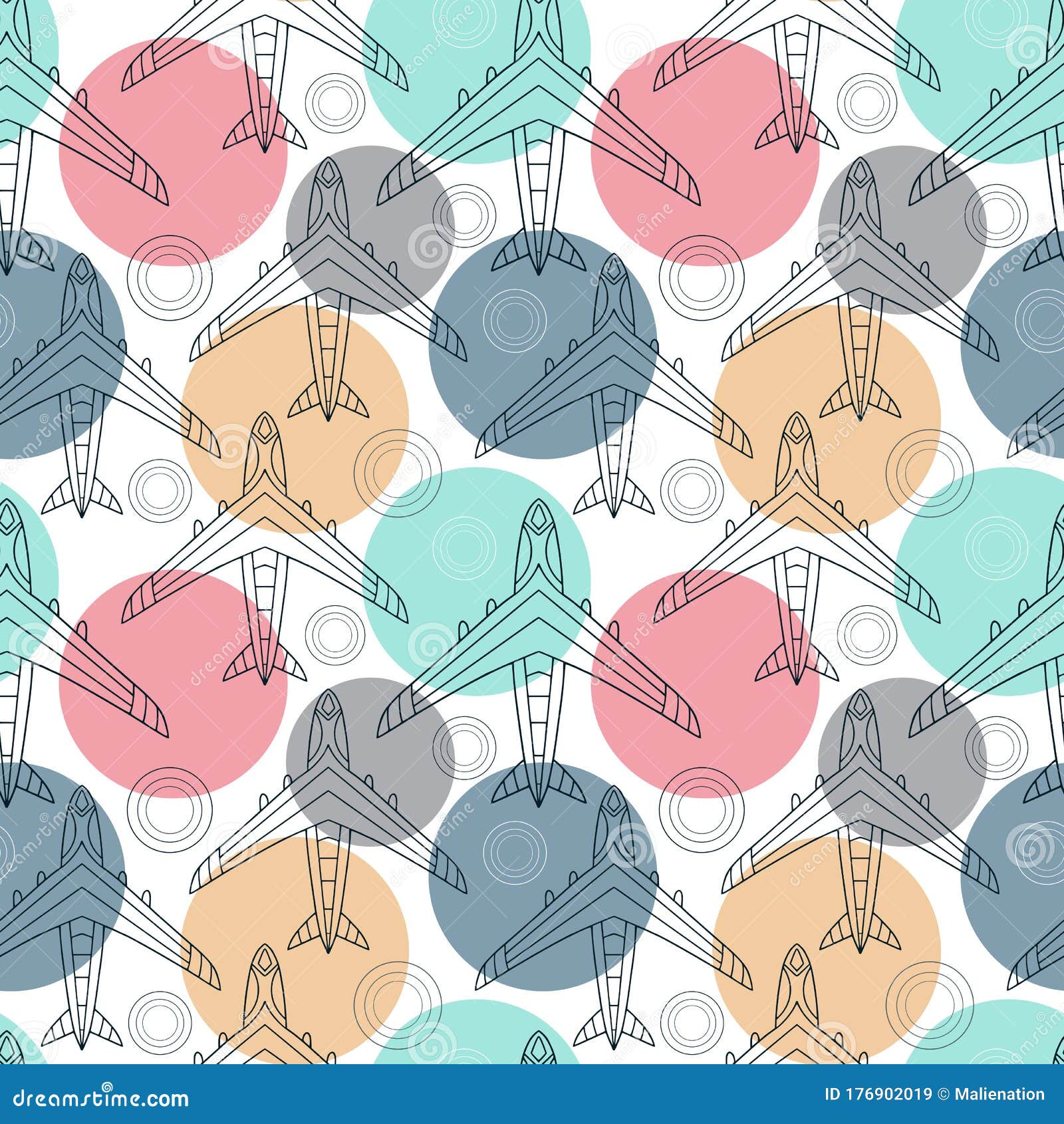 Airplane Pattern Background Stock Illustrations – 10,399 Airplane ...